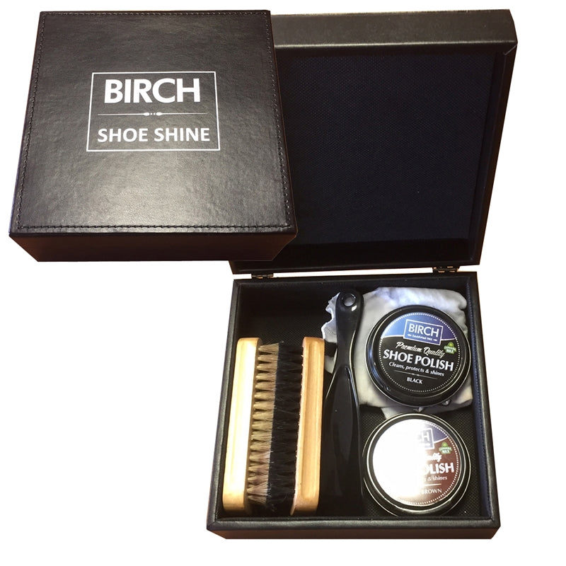 BIRCH Shoe Shine Box (Small) – Speedy Shoe Service